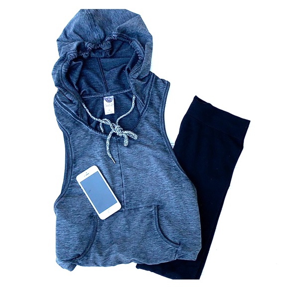 Te Verde | Tops | Te Verde Yoga Drawstring Hooded Tank Wp | Poshmark